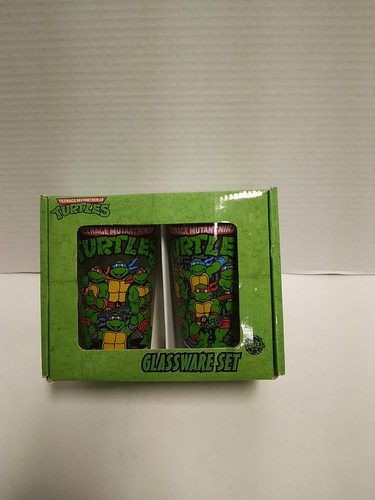 Teenage Mutant Ninja Turtles Glassware Set 2013 TMNT Drinking Glass In ...