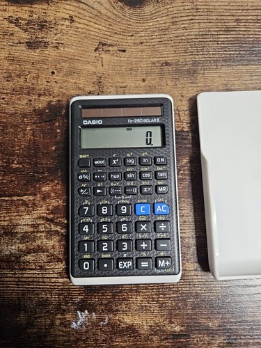 Casio FX-260SOLAR II 10+2 Digits Black Solar Power Scientific ...