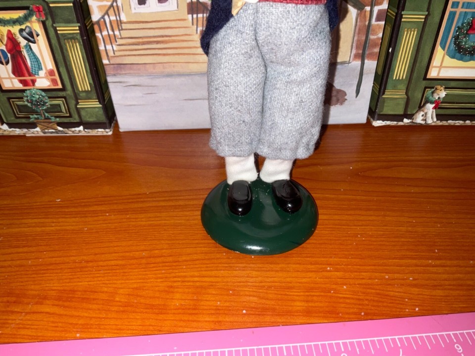 BYERS CHOICE CAROLERS Victorian Boy with Chestnuts 1994 9” L.E. 66/100 ...