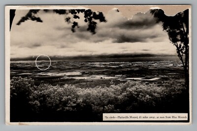 RPPC Platteville Mound Seen from Blue Mounds WI Holds World's Largest ...