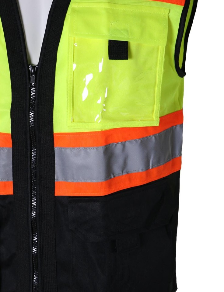 Men's Reflective Safety Vest Type R Class 2 High Visibility Work Vest ...