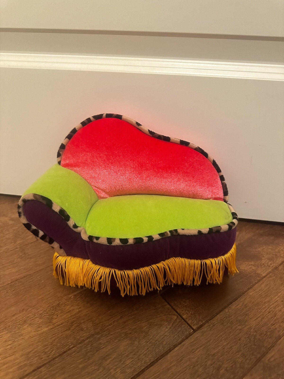 Groovy Girls Plush Couch, Ottoman, Lamp Cheetah print , green/pink ...