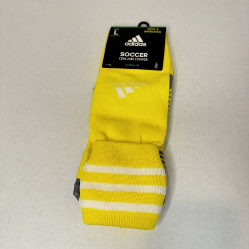 Yellow Adidas Soccer Socks Copa Zone Cushion Large | eBay