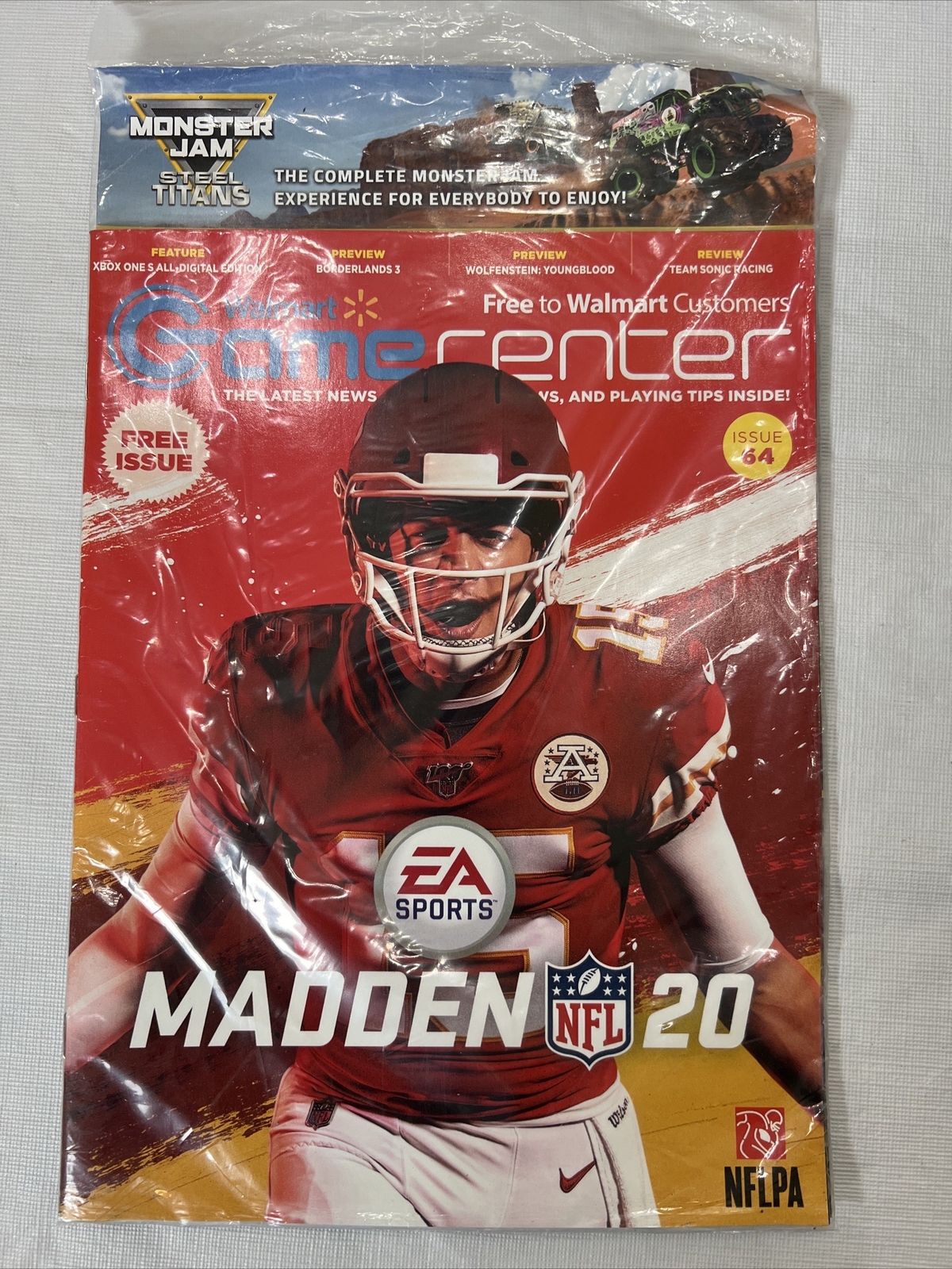 Patrick Mahomes Madden 20 Game Center Magazine #64 Polybagged (2019 ...