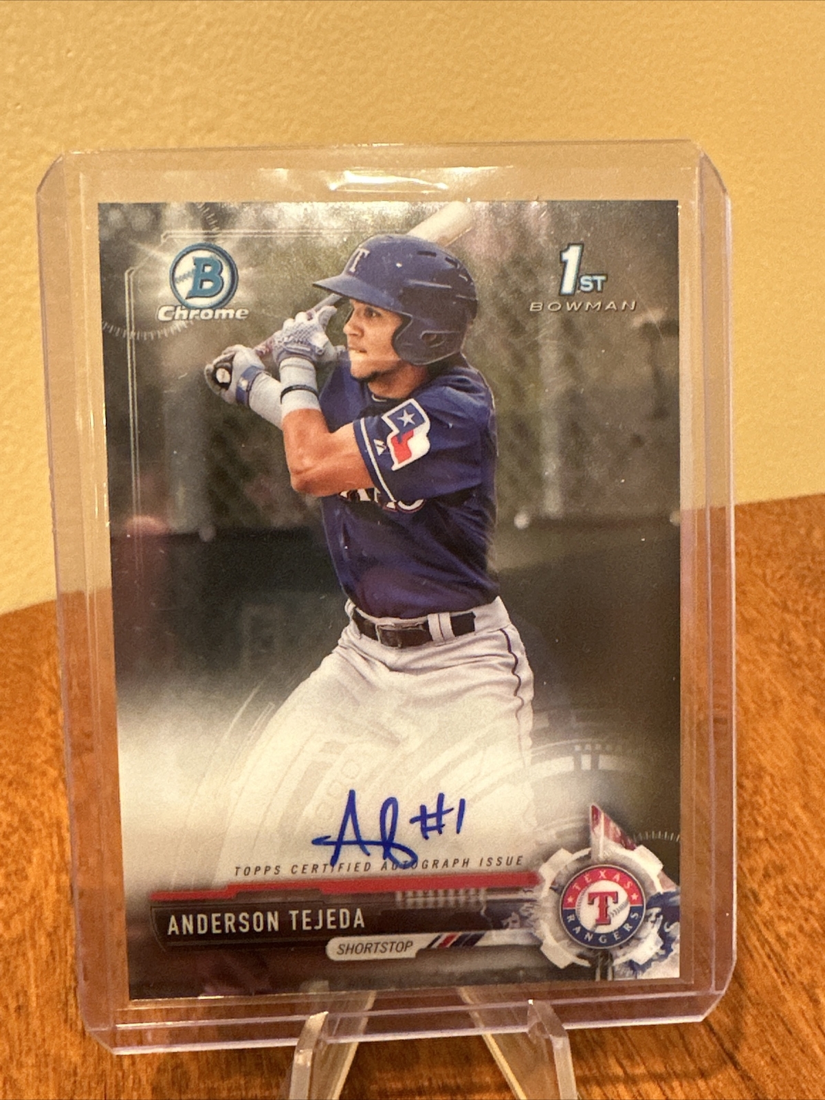 2017 Bowman Chrome Anderson Tejada 1st Bowman Auto #CPA-AT Texas ...