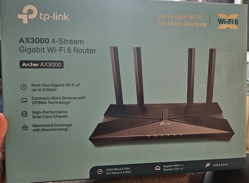 TP-LINK Archer AX3000 4 Stream Gigabit Wi-Fi 6 Router | eBay