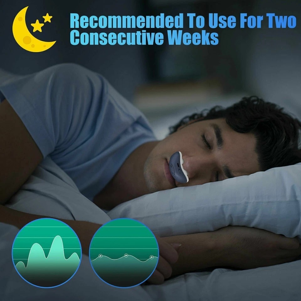 Electric Anti Snoring Device Micro Mini Noise Stop Sleep Aid Apnea | eBay