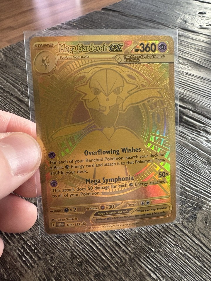 Pokemon TCG - Mega Gardevoir ex 187/132 MUR Gold Mega Evolutions NM ...