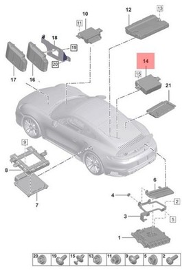 Genuine PORSCHE 992 GT3 Turbo S Control Unit 992959411 | eBay