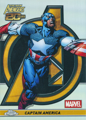 Topps Chrome Marvel 2025 | New Avengers Anniversary Captain America ...