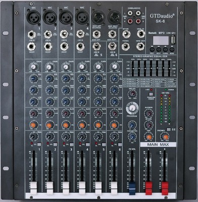 4500 Watts 6 Channel Professional Powered Mixer power mixing Amplifier ...