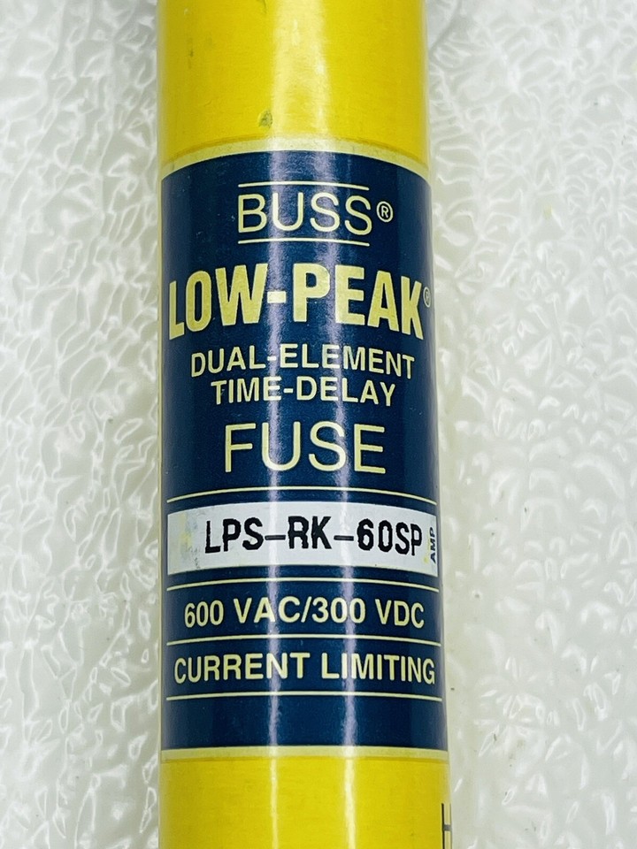 Bussmann 60 Amp Time-Delay 600Vac Fuse LPS-RK-60SP | eBay