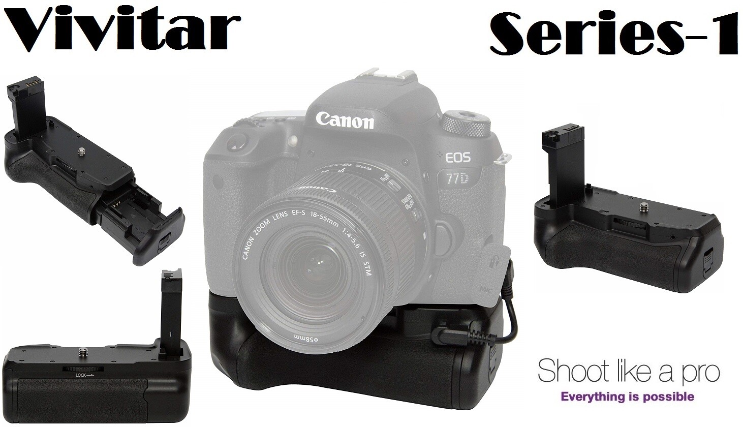 Professional Durable Power Grip Battery Grip For Canon EOS Rebel T7i | eBay