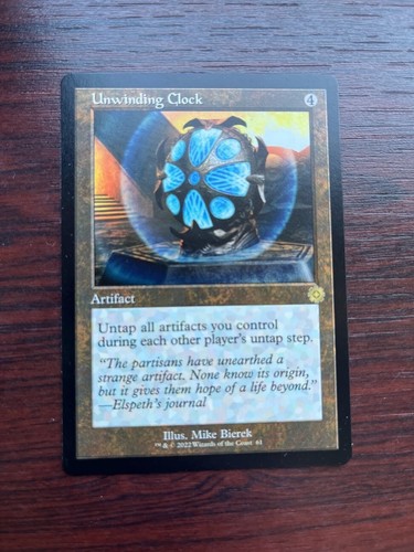 1x RETRO UNWINDING CLOCK - Retro Commander - MTG - Magic the Gathering ...
