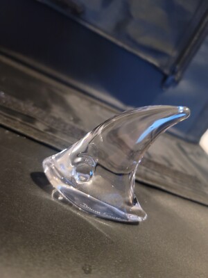 Fine DAUM France Crystal Art Glass Fish Sculpture 3,25" x 3,25" Signed ...