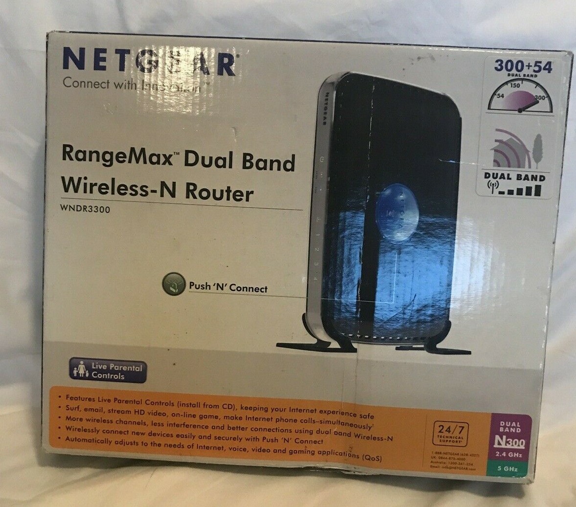 Netgear WNDR3300 300 Mbps 4-Port 10/100 Wireless N Router (WNDR3300 ...