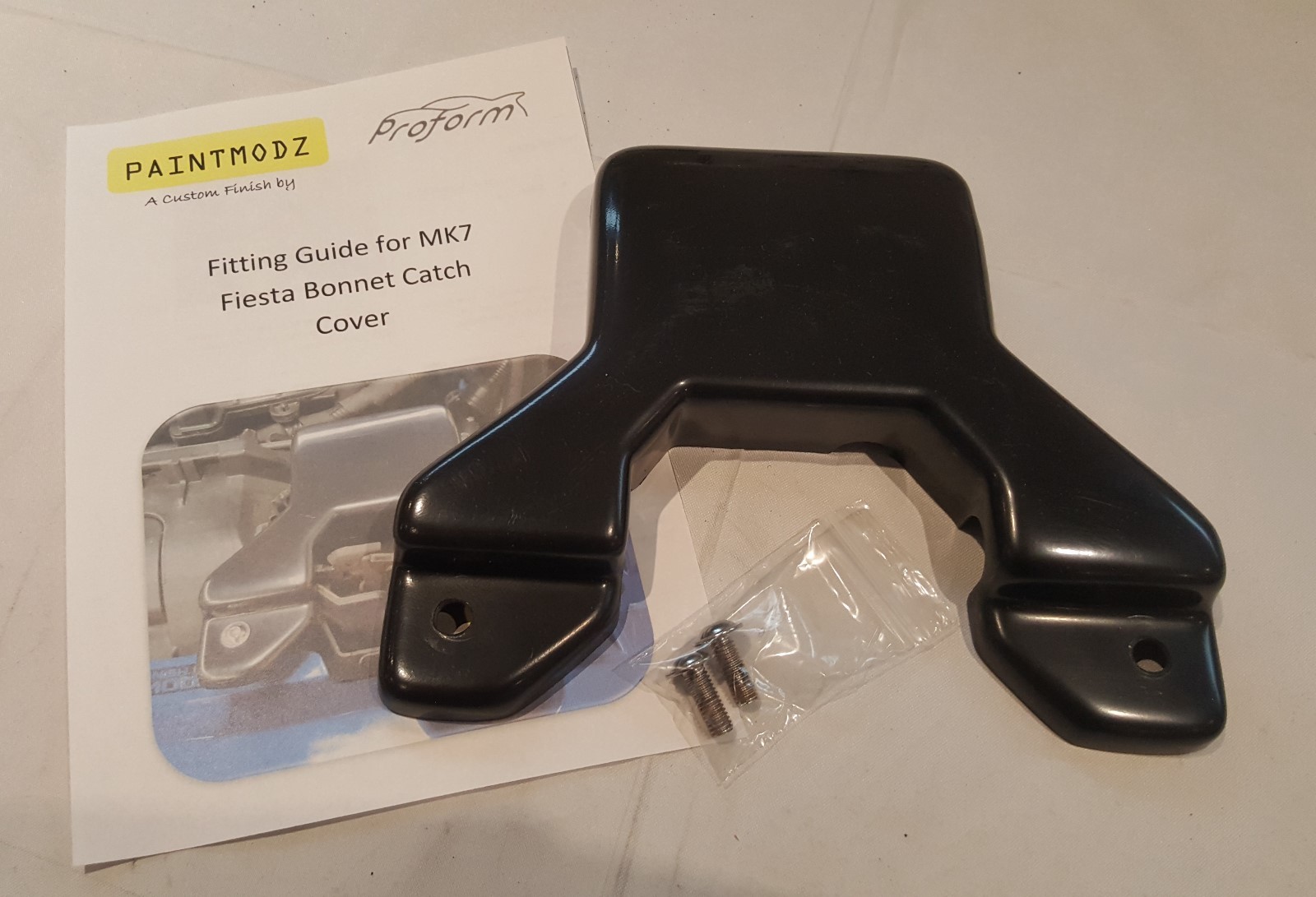 Mk7/7.5 Ford Fiesta - Bonnet Catch Plate Cover - Smooth (for Painting ...