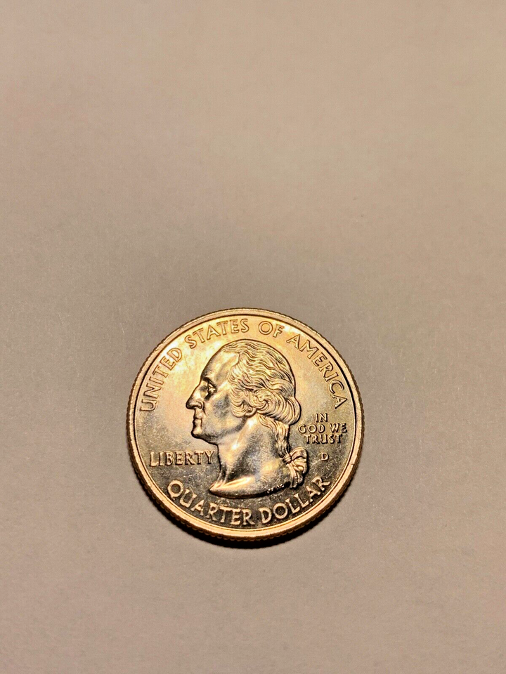 2004 Rare Michigan quarter error. Double Cut line through the back. | eBay