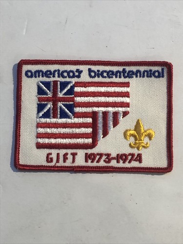 Vintage 1973 America's Bicentennial Patch Boy Scouts BSA American Flag ...
