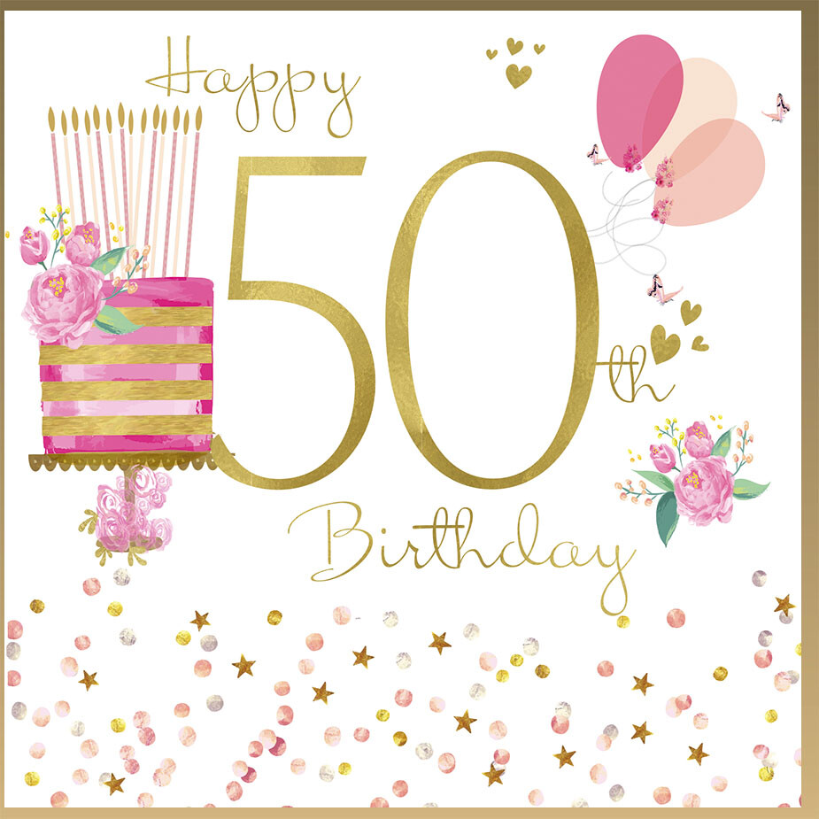 Happy 50th Birthday Icons Happy 50th Birthday Hi Res Stock Photography