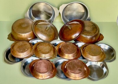 20 pc Legion Scavullo copper clad, stainless cookware, 6 large pcs ...
