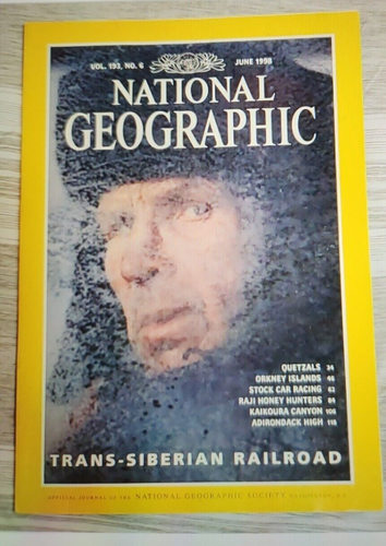 National Geographic Magazine June 1998 Trans-Siberian Railroad Stock ...