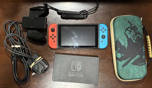 Nintendo Switch 32GB Neon Blue And Red Joycons Model HAC-001 With ...