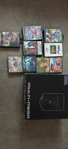 Sega Multi-Mega Console boxed RF cable, power lead & two controllers ...