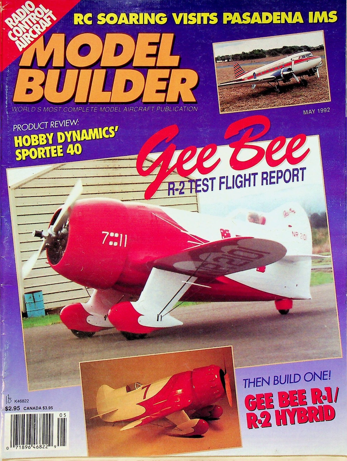 Model Builder Magazine May 1992 Gee Bee R-1/ R-2 m3205 | eBay