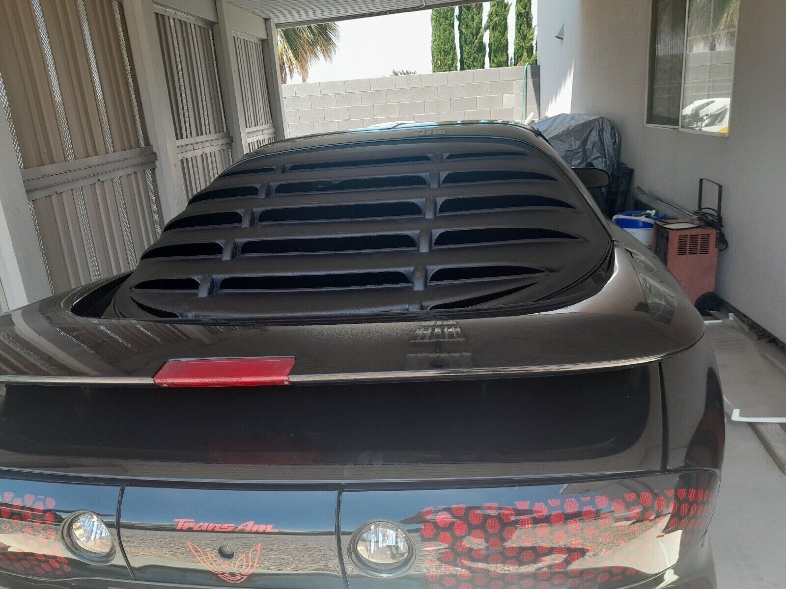 93-03 Pontiac Firebird ASTRA HAMMOND1-piece Textured ABS Rear Window ...