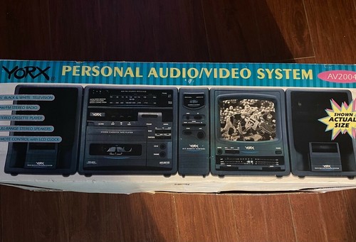 Vintage Yorx Personal Audio Video System Boombox Cassette TV AV2004 for ...