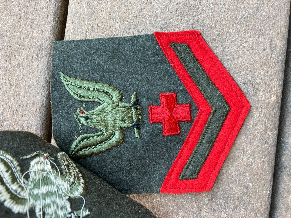 WWII Navy Corpsman Patch Petty Officer 3rd Class Serving w/Marines USMC ...