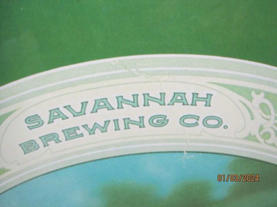 Vintage framed Wooden Savannah Brewing Co. Sign Wall Decor advertising ...