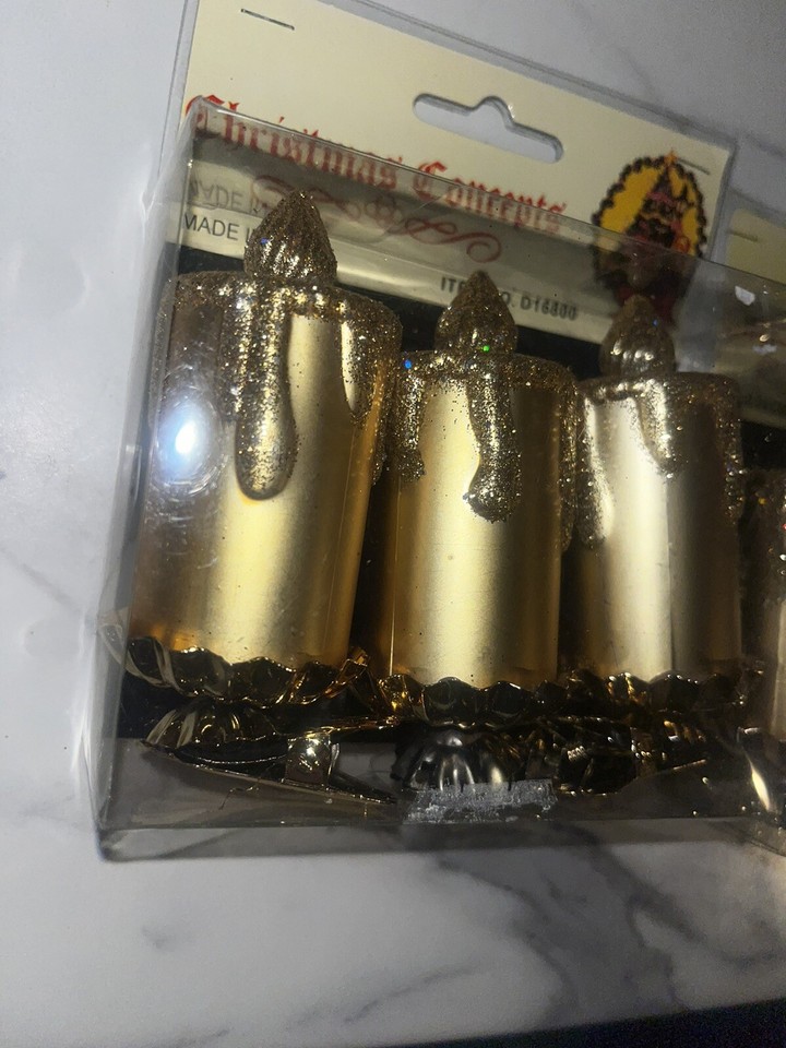 Vintage Christmas Tree Clip On Candles | eBay UK