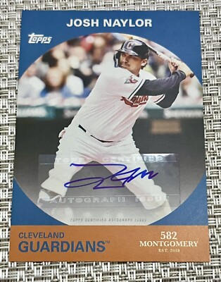 2022 Topps 582 Montgomery Club Set 5 Josh Naylor Auto Autograph #3A ...