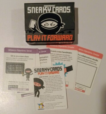 Sneaky Cards Play It Forward Interactive Card Game / Scavenger Hunt ...