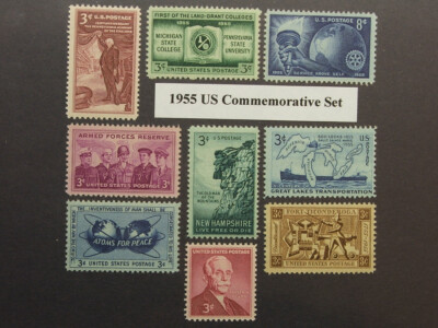 1955 US Commemorative Year Set 1064--1085 MNH OG F/VF | eBay
