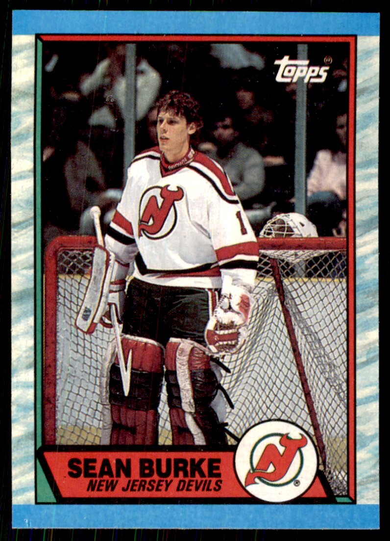 1989-90 TOPPS SEAN BURKE NEW JERSEY DEVILS #92 | eBay