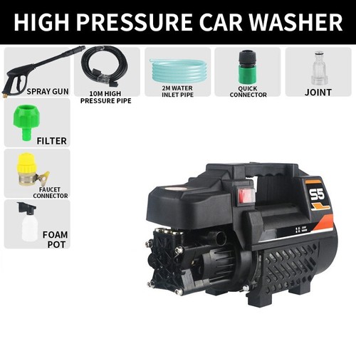Portable High-Pressure Water Pump Home Car Washing Machine Induction ...