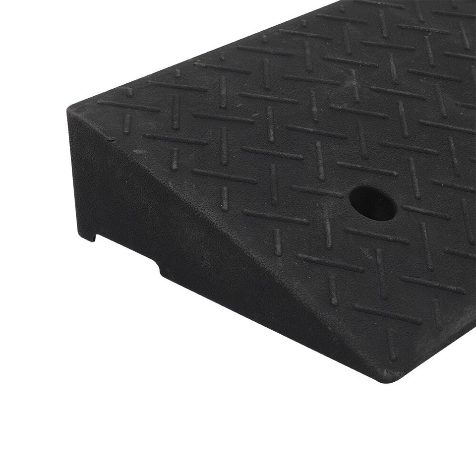 2PCS Kerb Ramp Curb Ramp Heavy Duty Driveway Threshold Ramps Rubber ...
