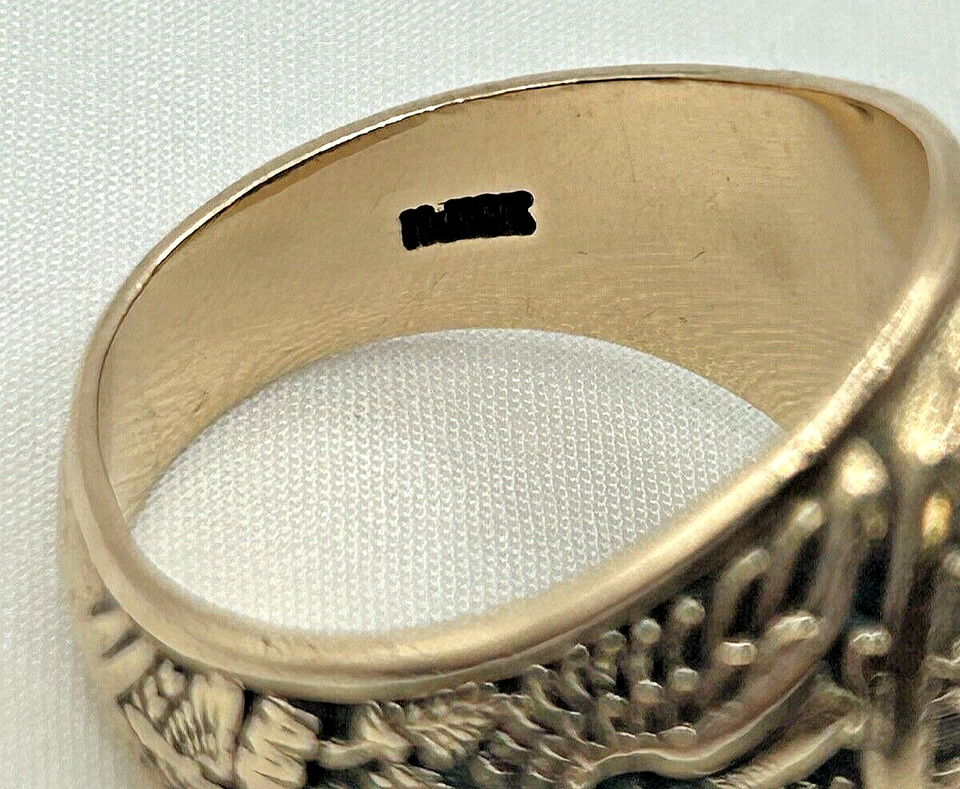Antique WWII Military United States Army Air Force 10k GOLD Pilot Ring ...