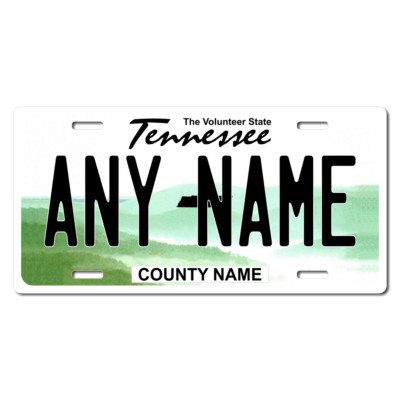 Personalized Tennessee License Plate 5 Sizes Mini to Full Size Free ...