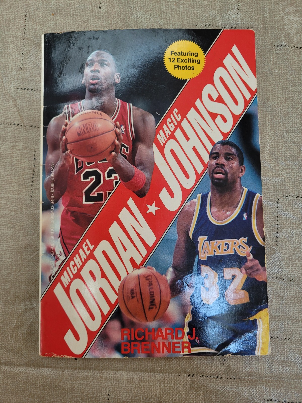 Michael Jordan / Magic Johnson Book by Richard J. Brenner (1989) Bulls ...