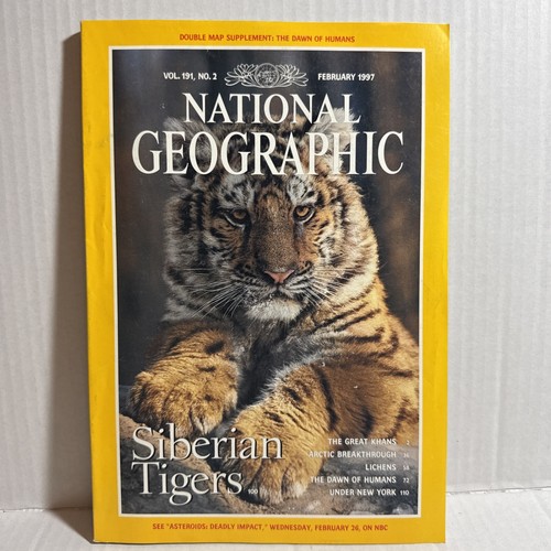 National Geographic Magazine Feb. 1997 Vol. 191 No. 2 With “dawn Of ...