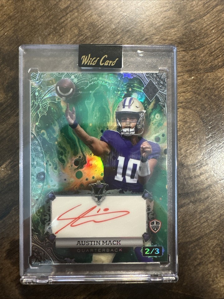 2024 Wild Card 7 Card Studs Austin Mack RC Auto 2/3 Red Ink SP | eBay