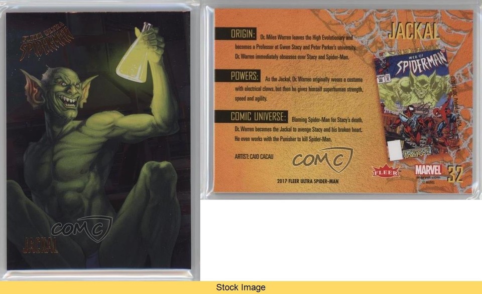 2017 Fleer Ultra Marvel Spider-Man Silver Foil Jackal by Caio Cacau #32 ...