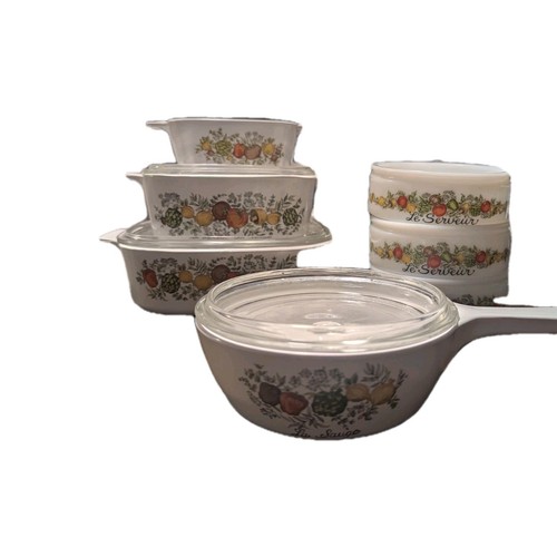 RARE Pyrex Spice of Life LOT-, w/Saucepan And Serving Bowls Vintage ...