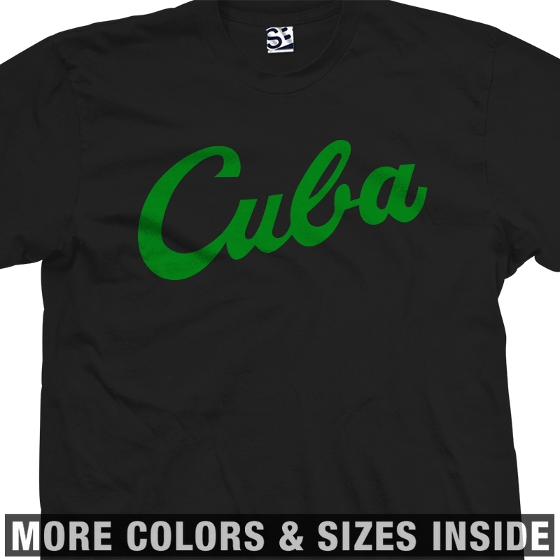 Cuba Baseball Script T-Shirt | Cuban National Baseball Nacional Beisbol ...
