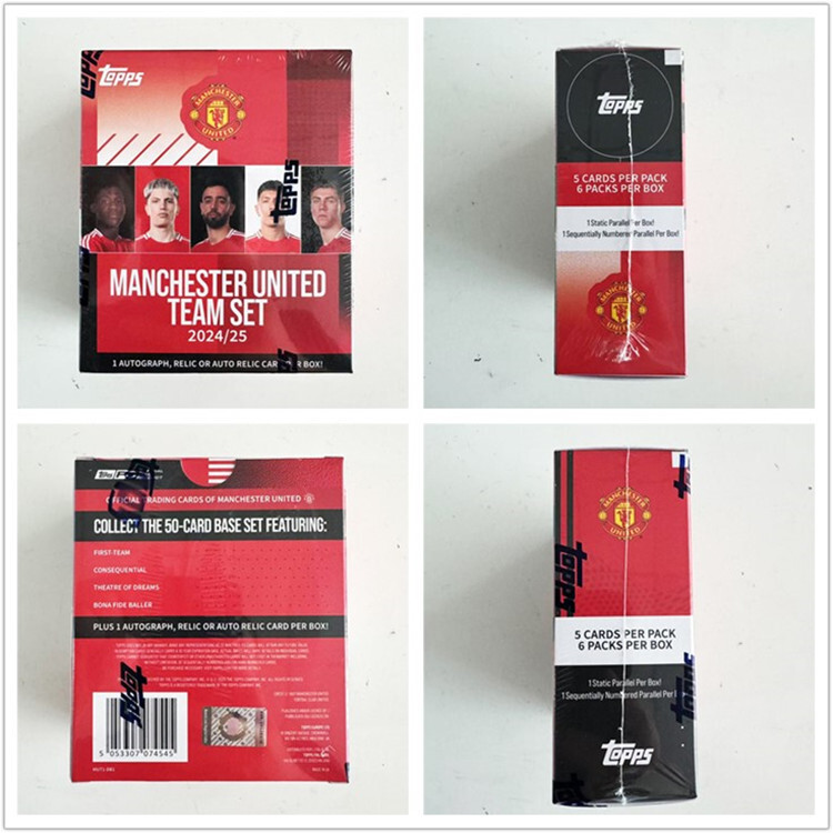 2024-25 Topps Manchester United Premier League Team Box Factory Sealed ...