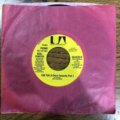 Noel Pointer For You (A Disco Concerto) Part 1 7" 45 UA Promo 1979 | eBay